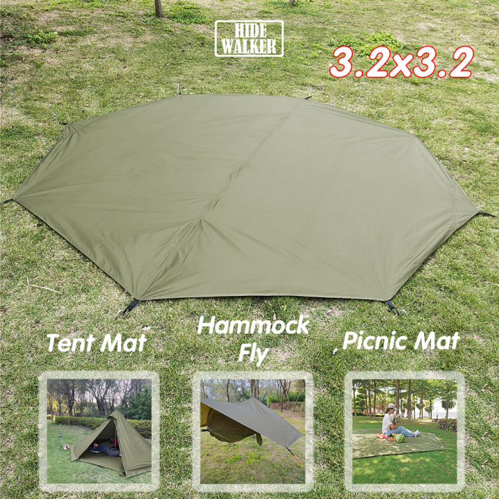 Octagonal Mat 3.2x3.2m for Pyramid Hot Tent Ground Sheet for Tipi Tent ...