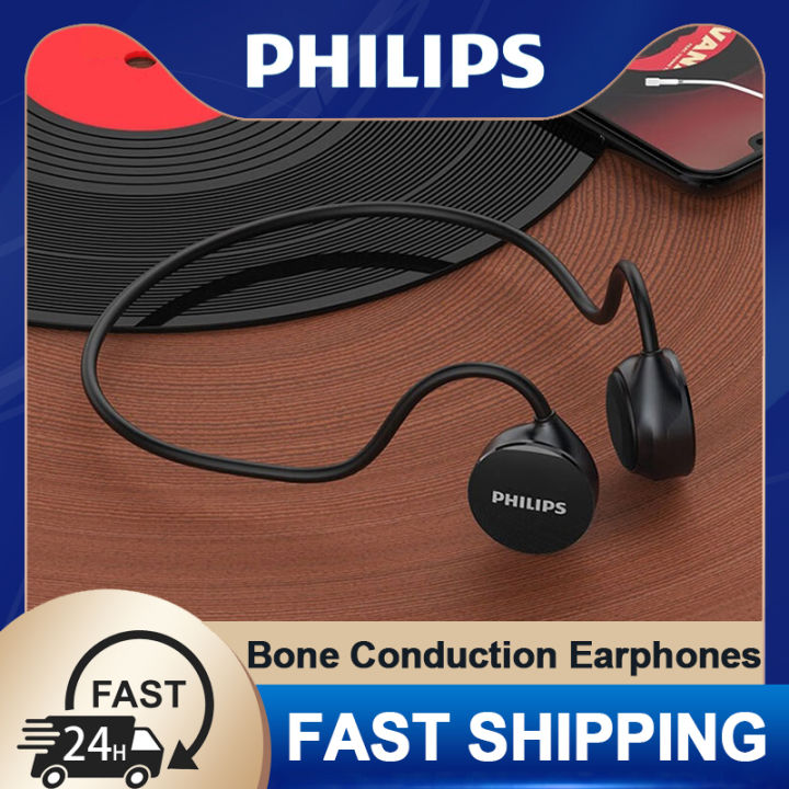 Philips Original TAA1609 Bone Conduction Headphone Wireless Bluetooth 5 ...