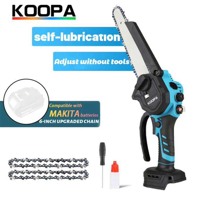 Koopa Tool 6-inch Brushless Mini Cordless Chainsaw,Compatible with 18V ...