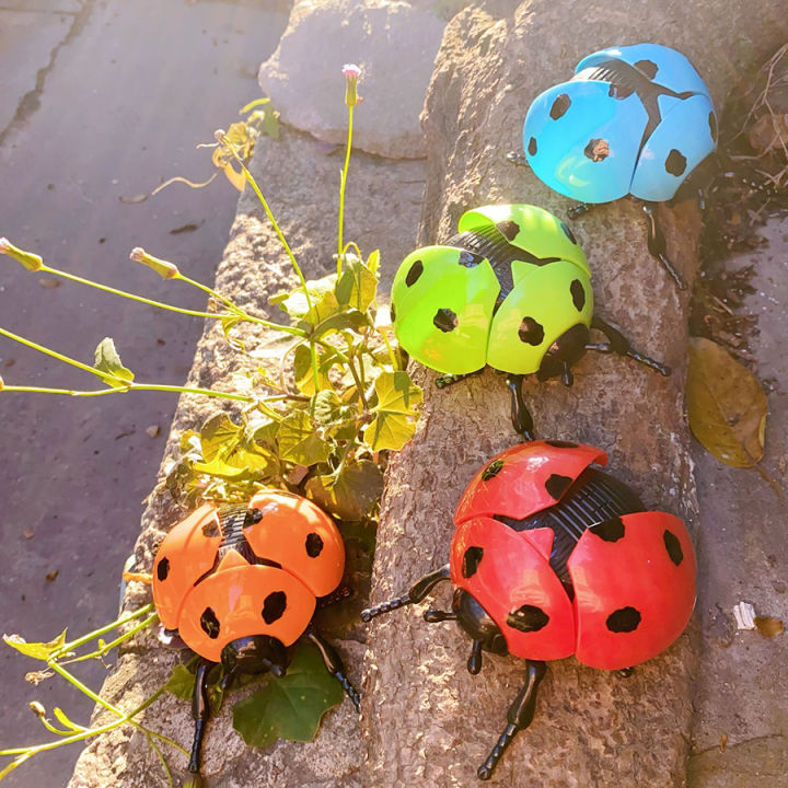 Winding spring seven-spotted ladybug children's toy/Simulated beetle ...
