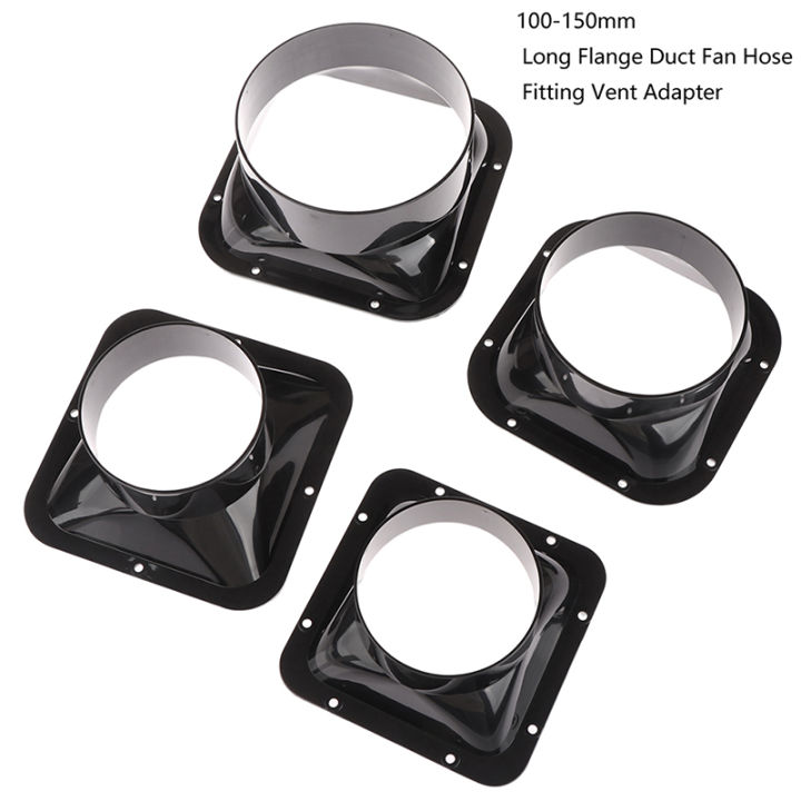 100-150mm Long Flange Duct Fan Hose Connector Air Ventilation Adapter ...
