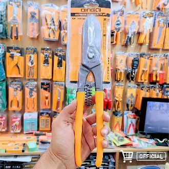 DingQi 12"inch Hand Tools Steel Cutting German Type Tin Snip Metal ...