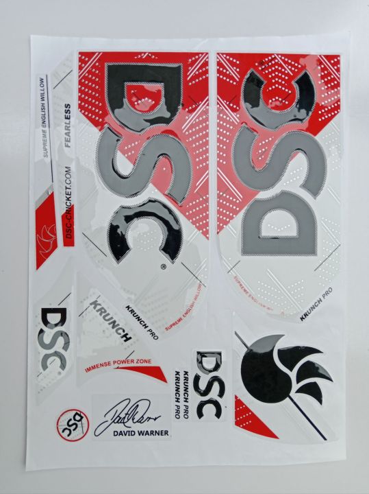 New 3D 2024 Latest DSC RED & Black Edition Top Quality Cricket Bat ...