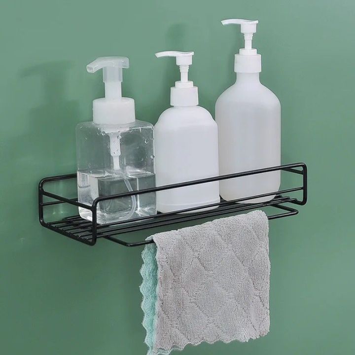 Shampoo rack with towel Hanger | Daraz.pk