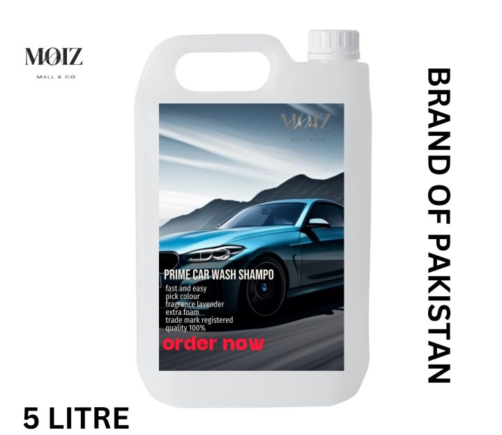 Prime Car Wash Shampoo 5-Litre Cane Different Fragrance | Daraz.pk