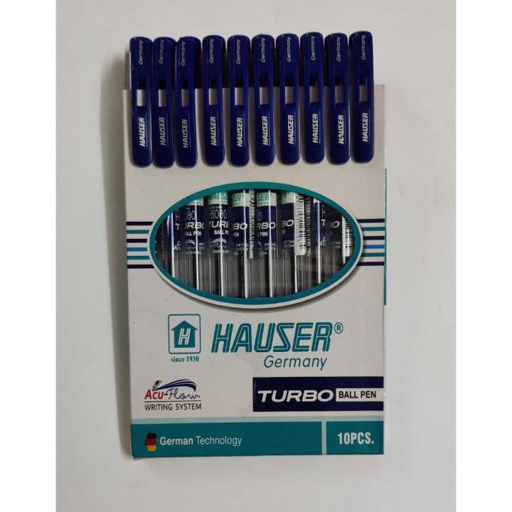 Hauser Turbo Black Ball Pen (Set of 10 Pcs) | Daraz.com.np
