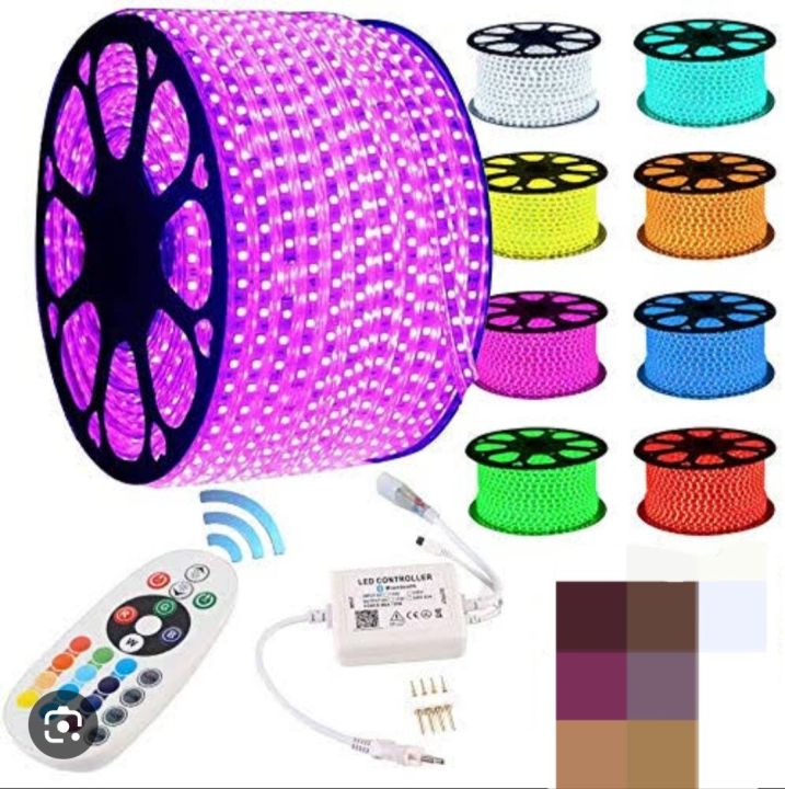 Rope Light15 Meter to 100 Meter - LED Strip Light Color Changing Remote ...