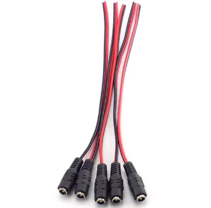 5 Pcs DC Female Socket 5.5mmx2.1mm DC Power Jack Socket Female ...