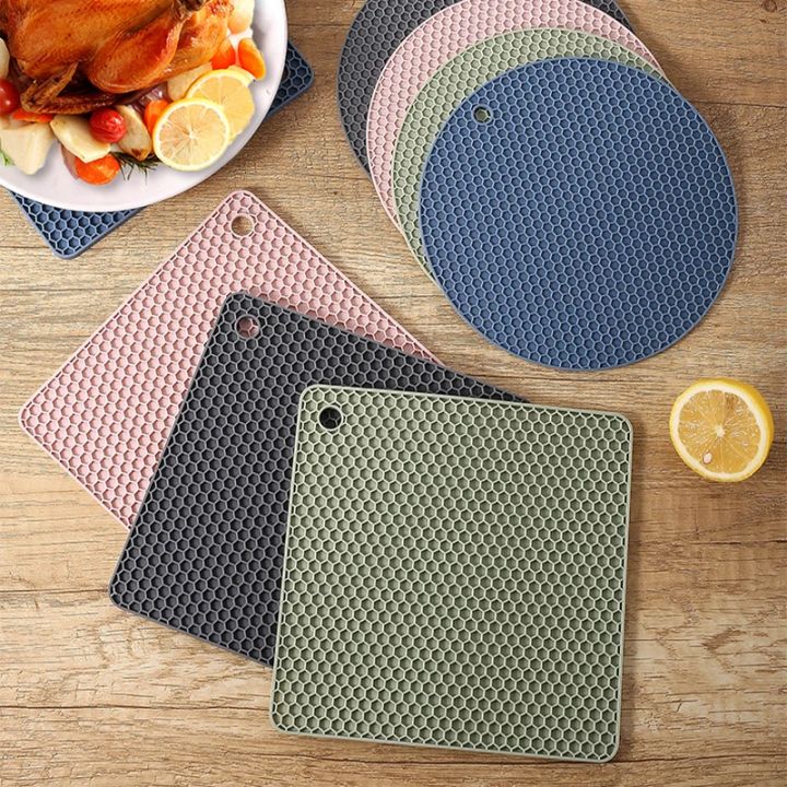 Silicone 1PCS Honeycomb Placemat Silicone Heat-Resistant Table Mat ...