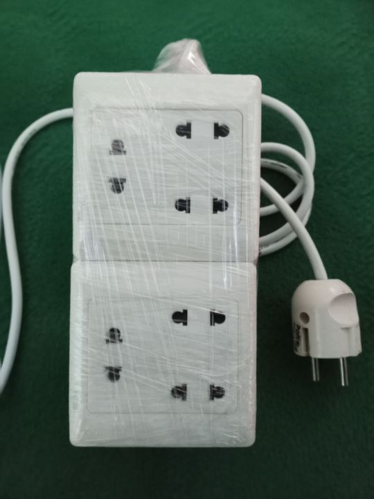 Multi Plug Custom Made 6 Pin 2 Gang Point Extension Socket With ABS 40/ ...