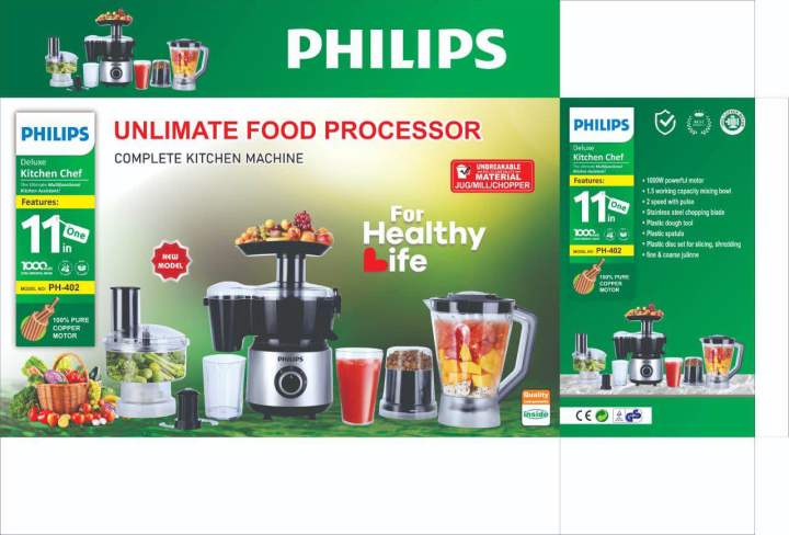 Philips Food Factory 11 in 1 Juicer Blender Grinder Chopper Grater ...