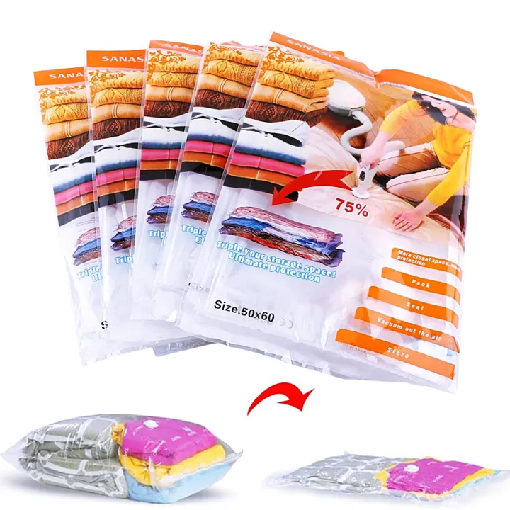 Vacuum pumping bag clothes storage vacuum quilt storage space saving ...