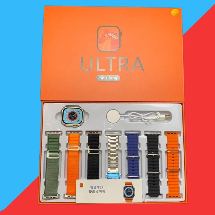 Ultra Smart Watch 7 in 1 BT Calling, Big Display 49MM Sports Mode ...