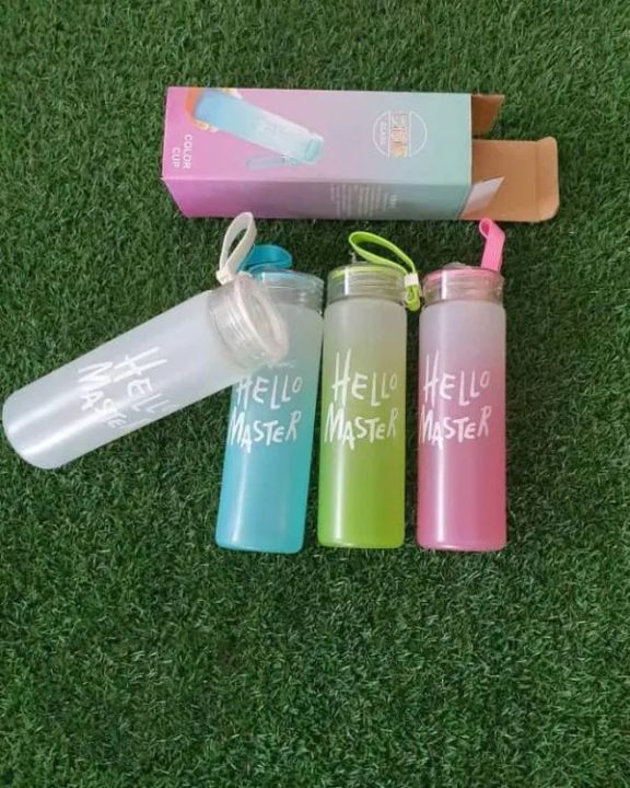 Hello Master Glass Drinking Water Bottle 480Ml - Water Bottle | Daraz ...