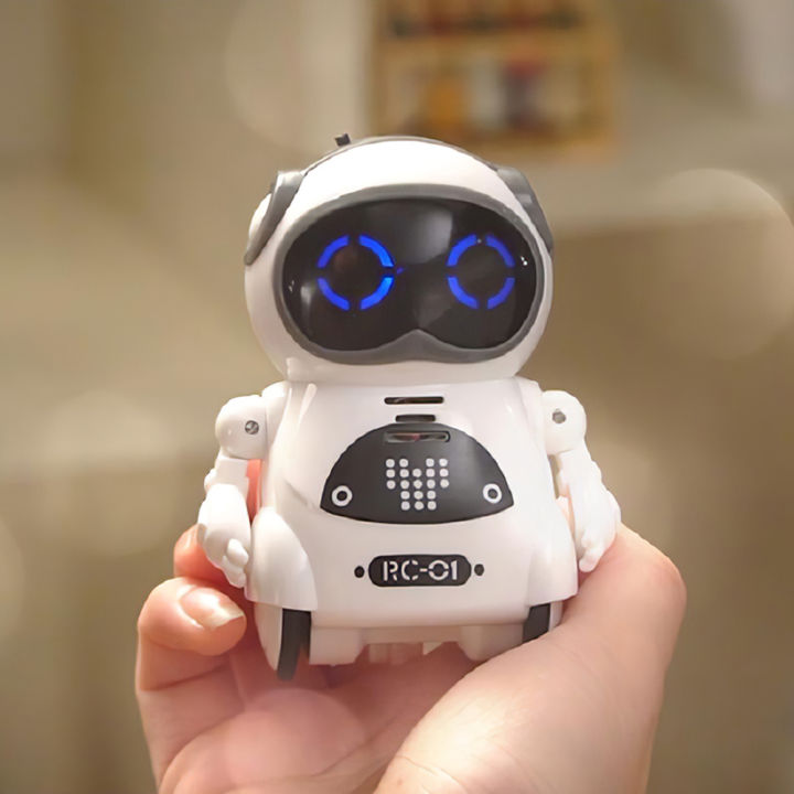 939A Pocket Robot Talking Interactive Dialogue Voice Recognition Record ...
