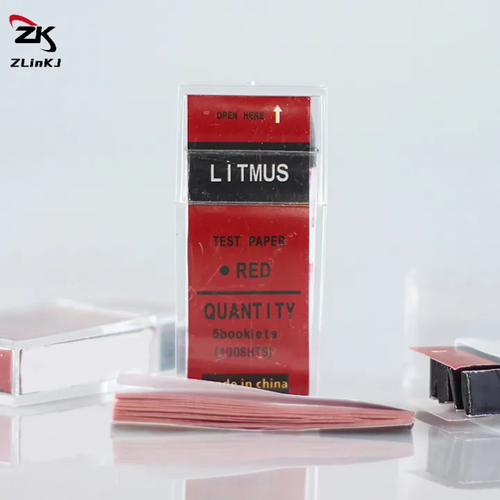 100 Strips/Box Acid Alkali PH Test Strips Red/Blue Litmus Paper For ...