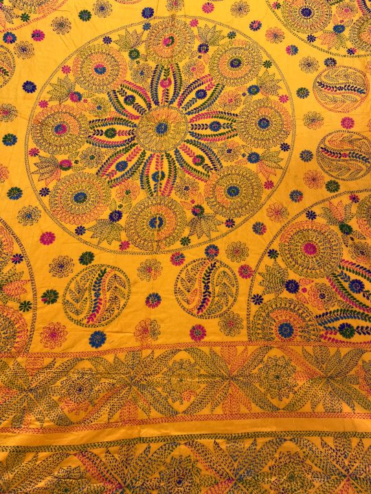 Home Made Nokshi katha king size 5 feet by 6 feet cotton febrices ...