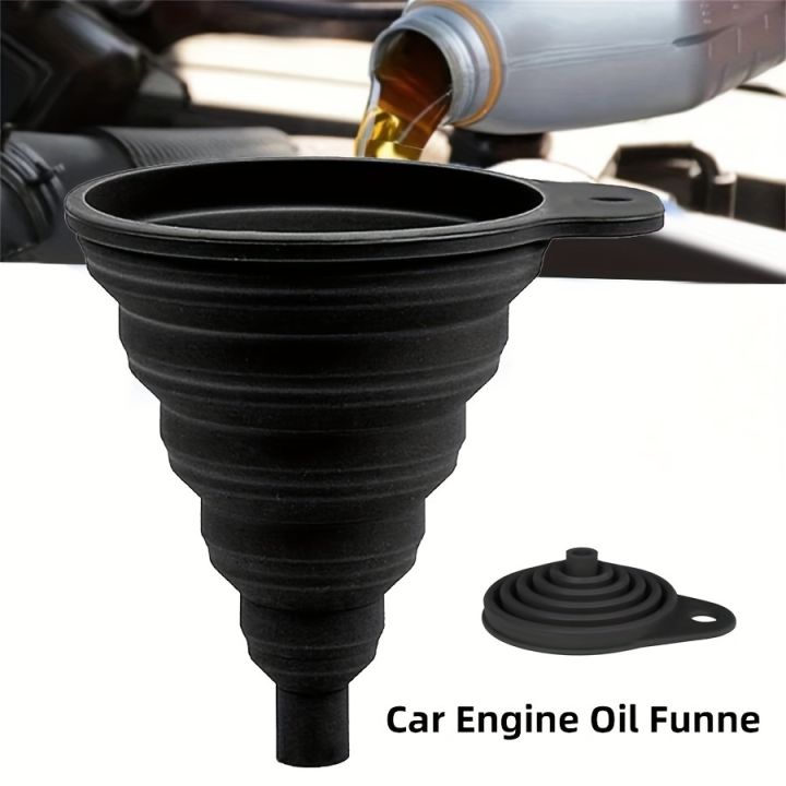 Engine Funnel Car Universal Silicone Liquid Funnel Washer Fluid Change ...