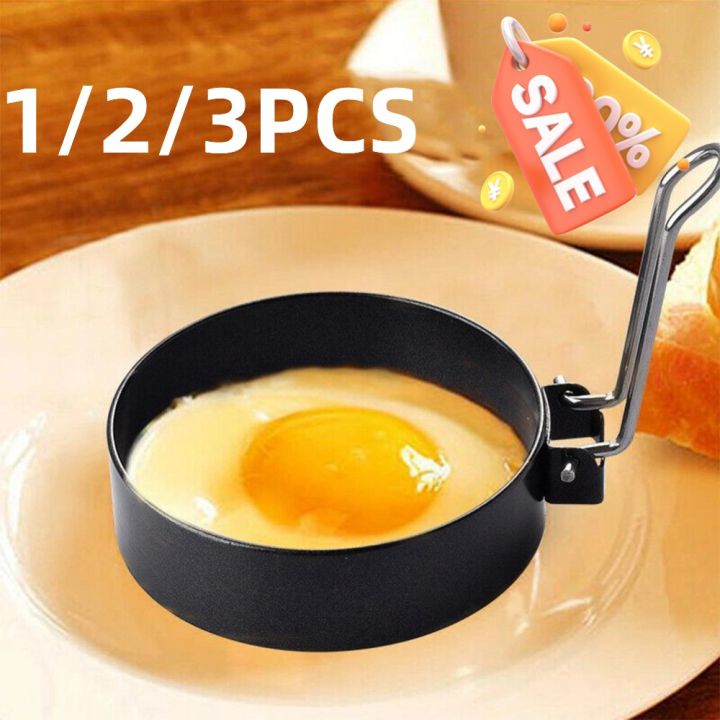 Round Omelette Maker Mold with Handle - Nonstick Egg Cooking Mold for ...