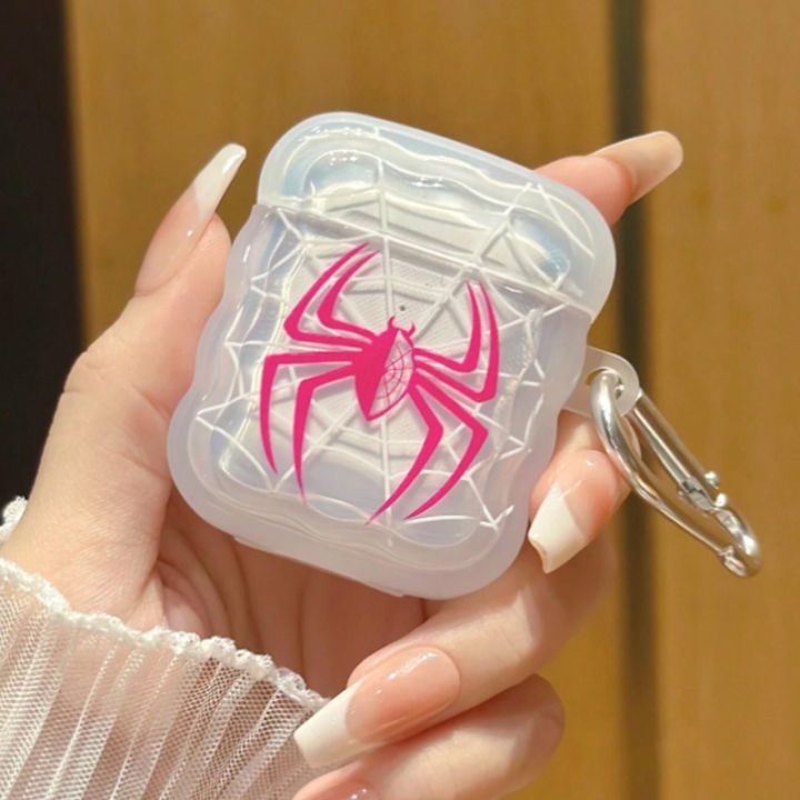 Red Spider Airpod Pro2 Case Man Black And Rose Red Earphone Cover for ...