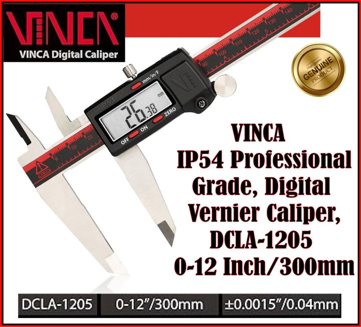 VINCA (DCLA-1205) IP54 Professional Grade Industrial Digital Vernier ...