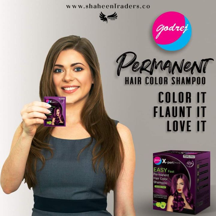 Pack Of 2 Godrej Permanent Hair Color Shampoo Hair Dye Shampoo | Daraz.pk