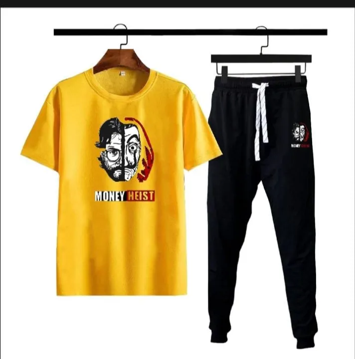 Tracksuit For Men High Quality Fabric | Stich able Staf | Yellow Color ...
