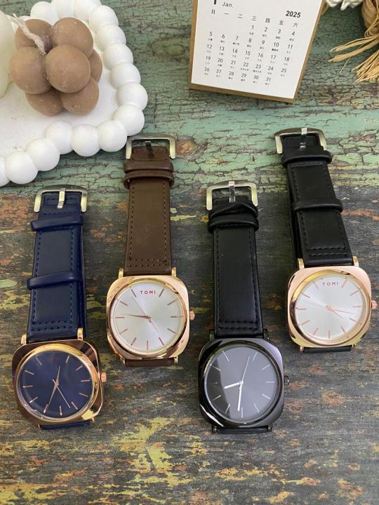 round and square dial watches available in silver and golden cases ...