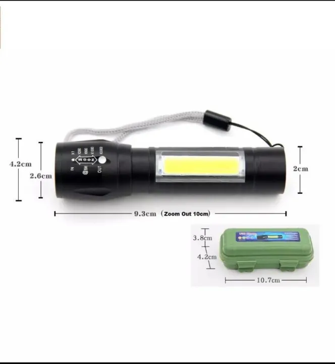 Led mini torch flash and cov light | Daraz.com.bd