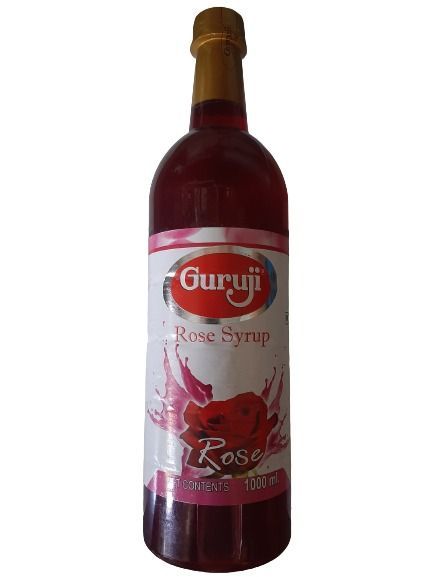 Guruji Fruit Syrup - Rose Flavour 1000ml | Daraz.com.np