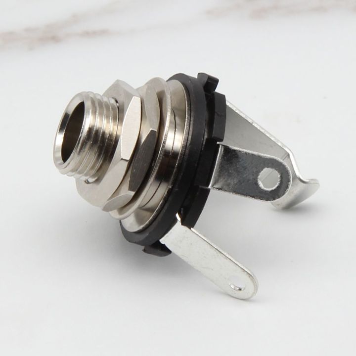 FLEOR Guitar Jack Input Socket Copper Mono Jack 1/4" 6.35mm with Nut ...