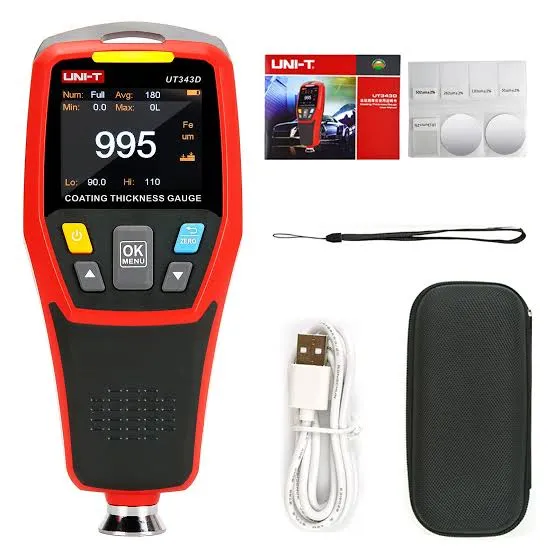 Coating Thickness Gauge UNI-T UT343E – Ferrous & Non-Ferrous ...