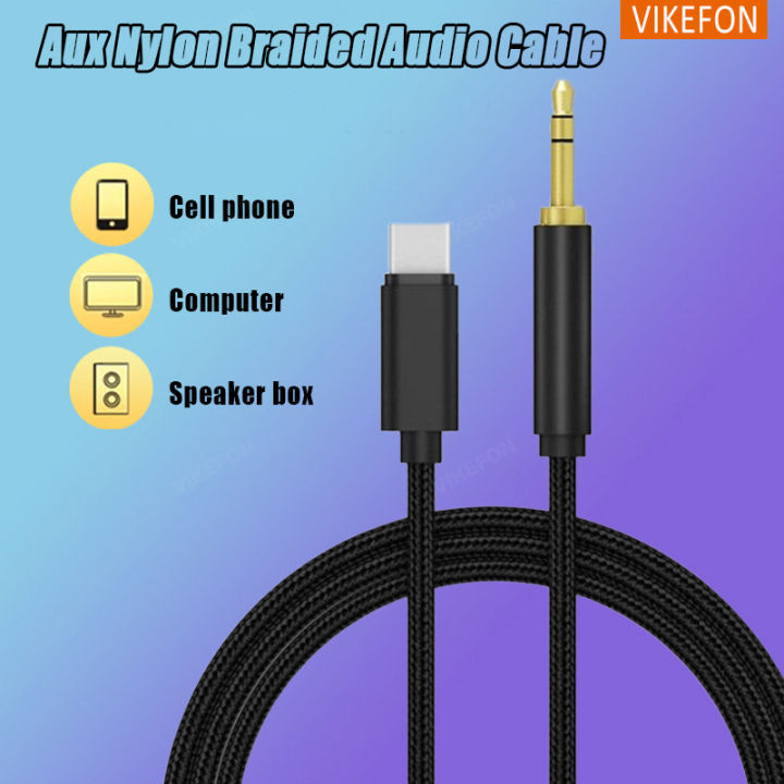 Usb Type C To 3.5mm Aux Audio Cable Headset Speaker Headphone Jack ...