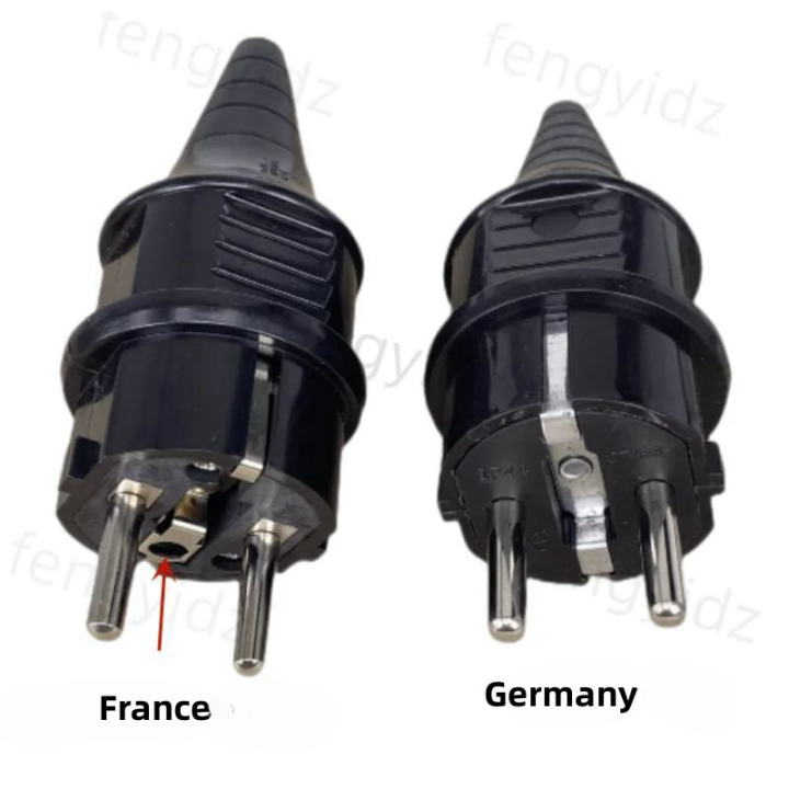 European Schuko 16A Power Plug IP44 Industry France/Germany Connector ...