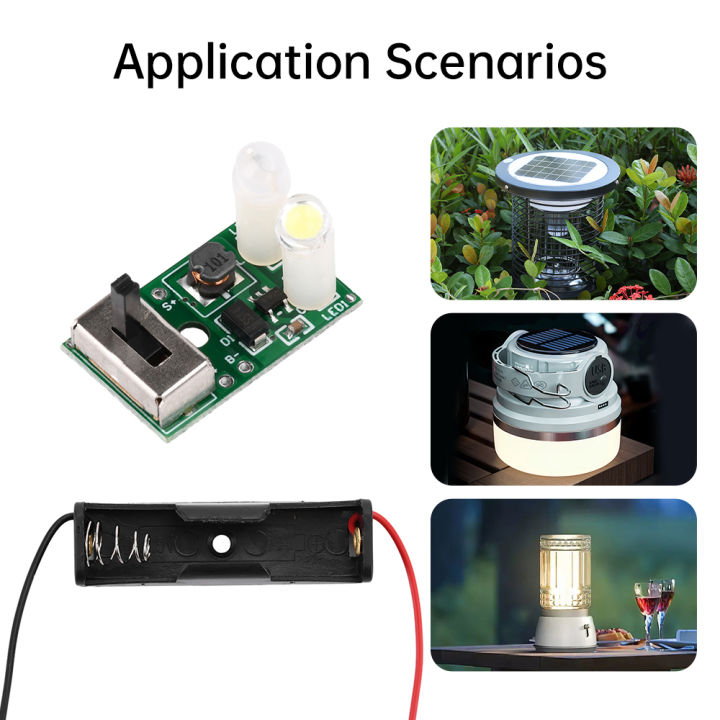 1.2V Lithium Battery Circuit Board with 2V Solar Panel for Ceramic Lamp ...