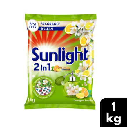 Sunlight Lemon & Orange Detergent Powder, 1kg | Daraz.lk