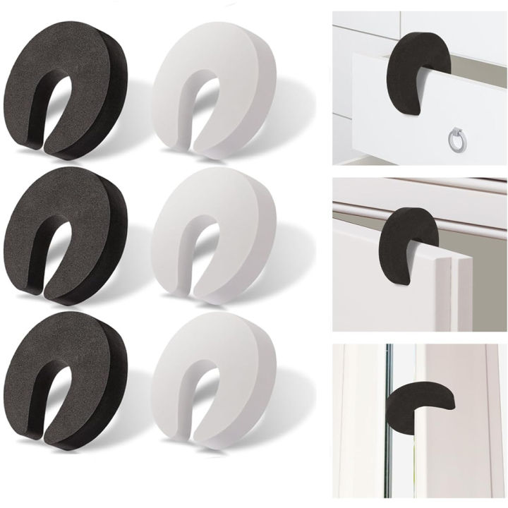6pcs/set Door Stoppers EVA Kids Protection Anti Pinch Door Stopper Home ...