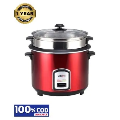 VISION Rice Cooker 3.0 Ltr 100 SS Red | Daraz.com.bd