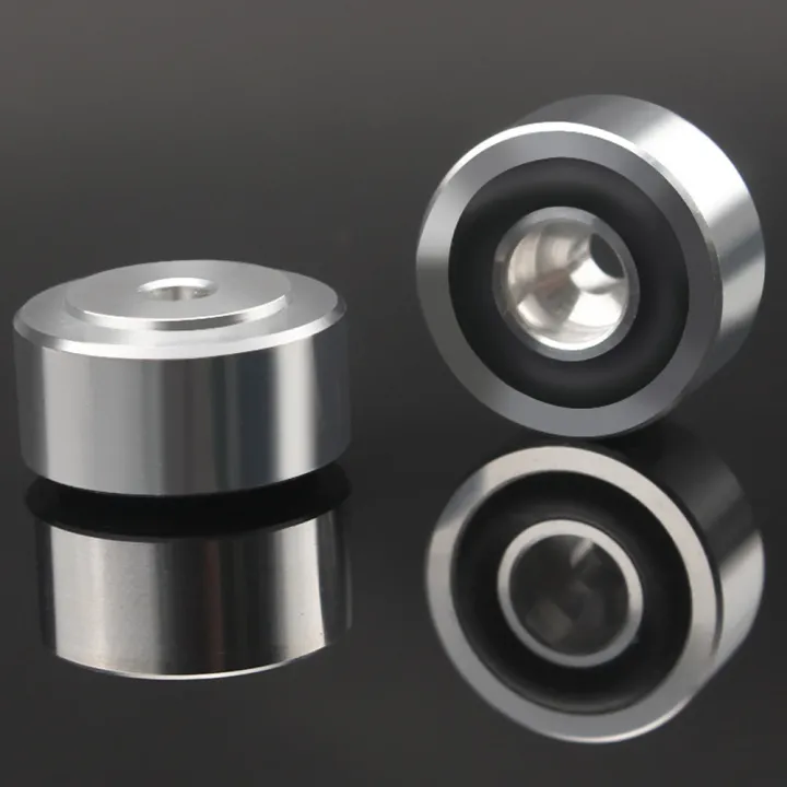 4 Pcs HIFI Speaker Spikes Stand Feet Pad Aluminum Alloy Isolation ...