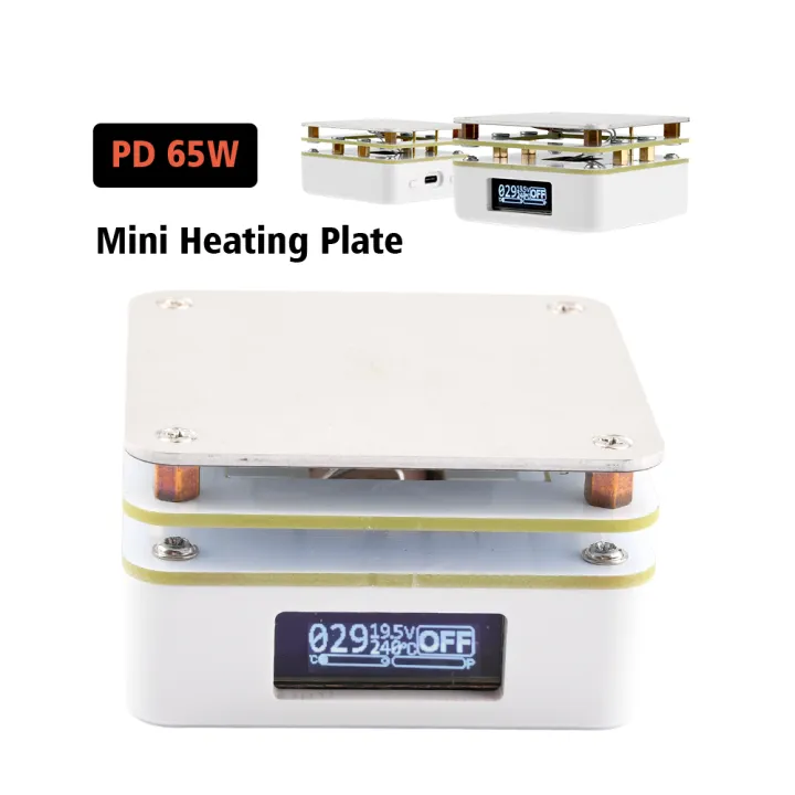 MHP30 PD65W Mini Hot Plate Digital Soldering Preheating Rework Station ...