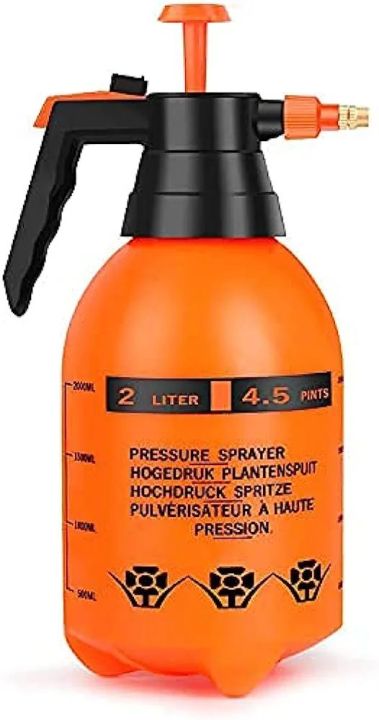 Handheld Garden Sprayer 2 LITER Portable Pressurized Sprayer One Hand Pressure Sprayer Bottle Adjustable Nozzle Use with Water Daraz.lk