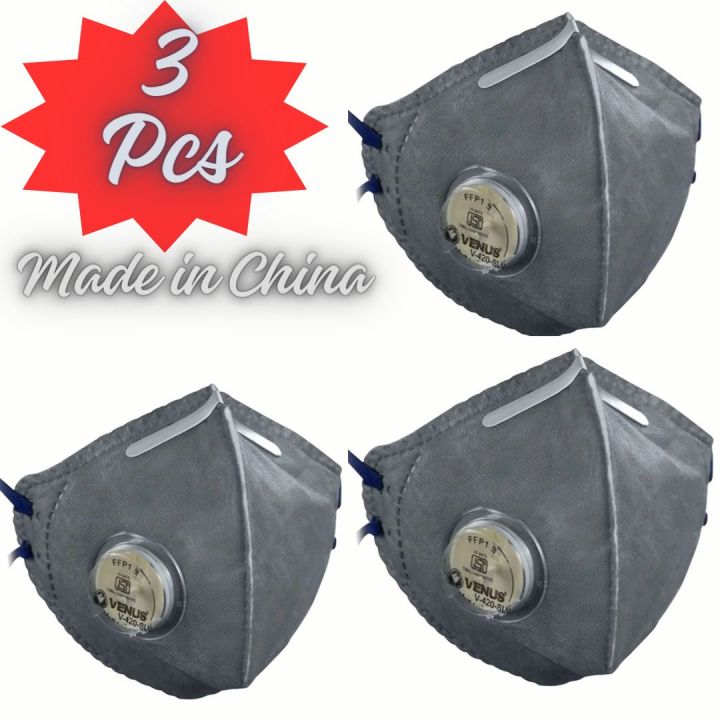 3 Pcs Venus V-410 KN95 Mask, All Time All Work Protect From Germs And ...