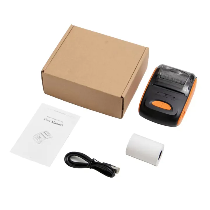 Receipt Printer Portable 58mm Mobile Thermal Printer Wireless BT Mini ...