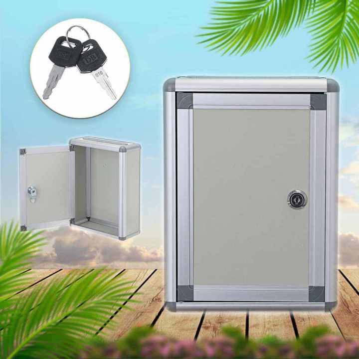 Modern style mailbox lock outdoor newspaper box for Villa fence house ...