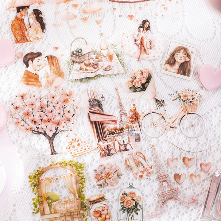 Mr Paper, 4 styles 30pcs/bag Valentine's Day ‘Heartwarming Date’ series ...