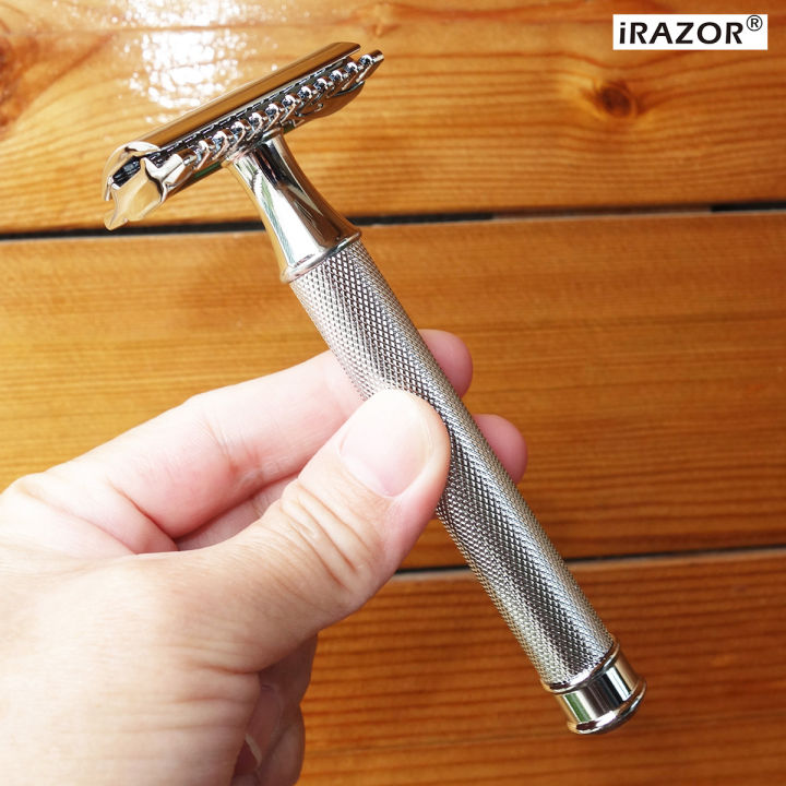 iRAZOR New Classic Heavy Weight Stainless Steel Double Edge Safety ...