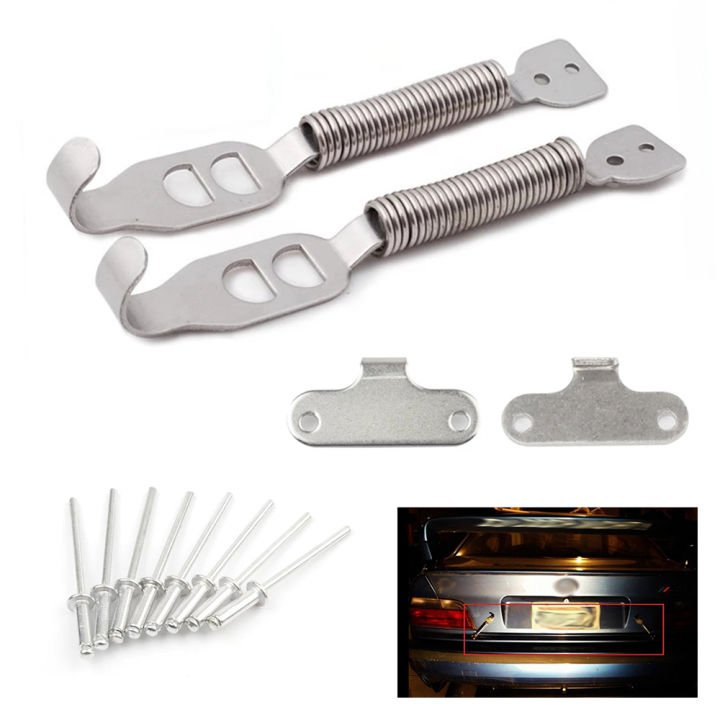 Sport Stainless Boot Bonnet Springs Clips Competition Hood Panel Race ...