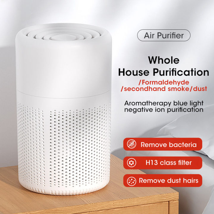 Air Purifier HEPA Filtered Mini Desktop Air Purified Air with Fragrance ...
