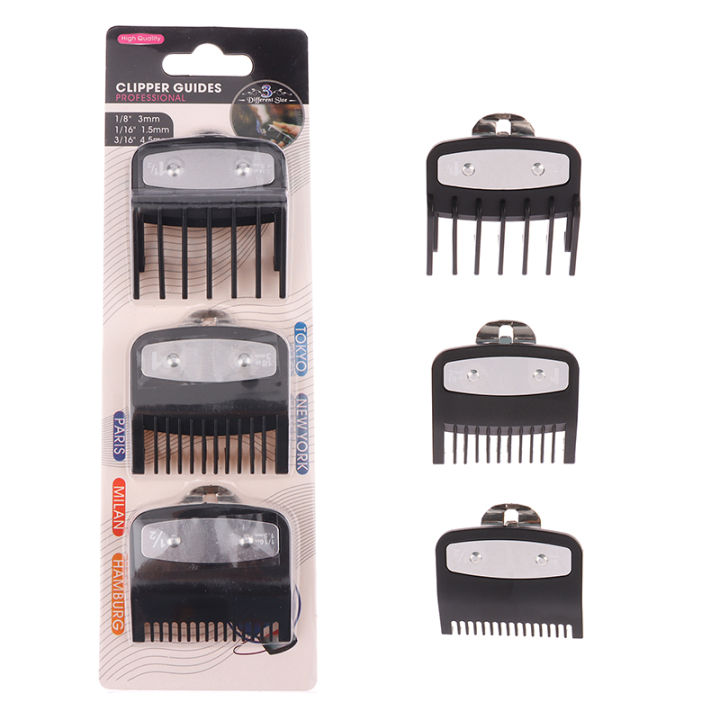 3Pcs Hair Clipper Guards Guide Combs Trimmer Cutting Guides Styling ...