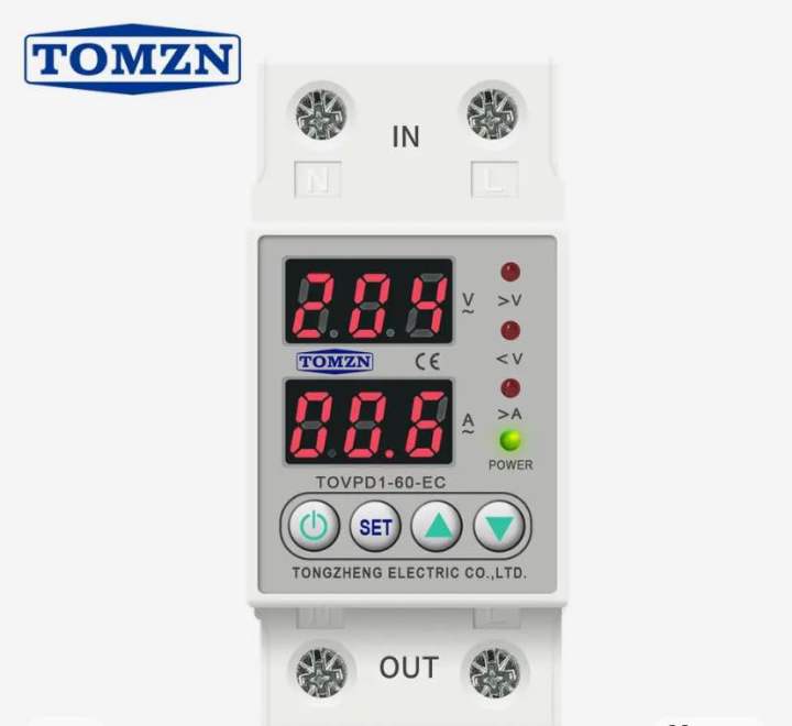 Adjustable over/under voltage current protector device | Daraz.pk